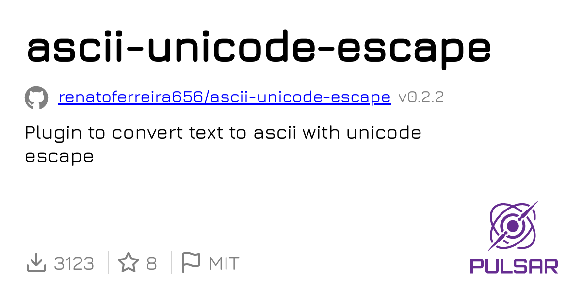 ascii-unicode-escape