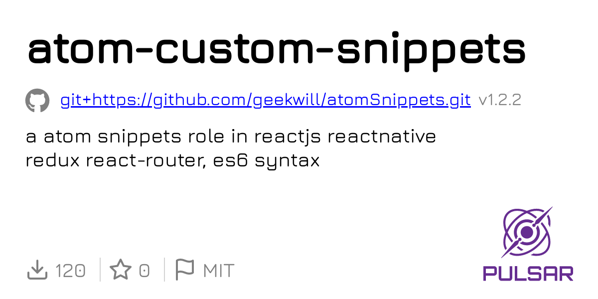 atom-custom-snippets atom-custom-snippets