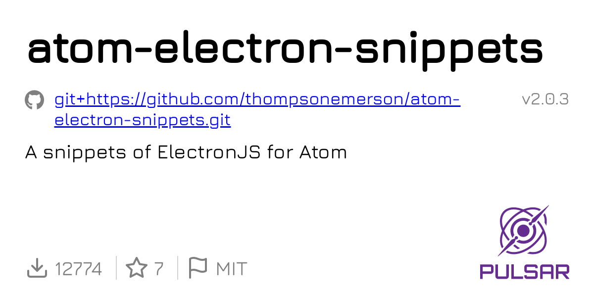 atom-electron-snippets