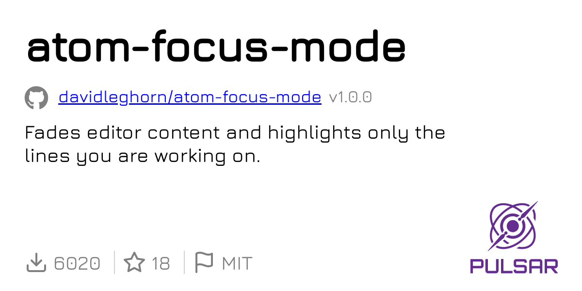 atom-focus-mode