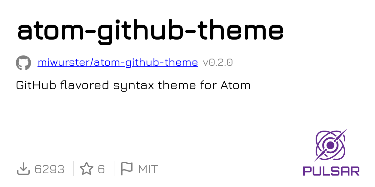 Atom Github Theme