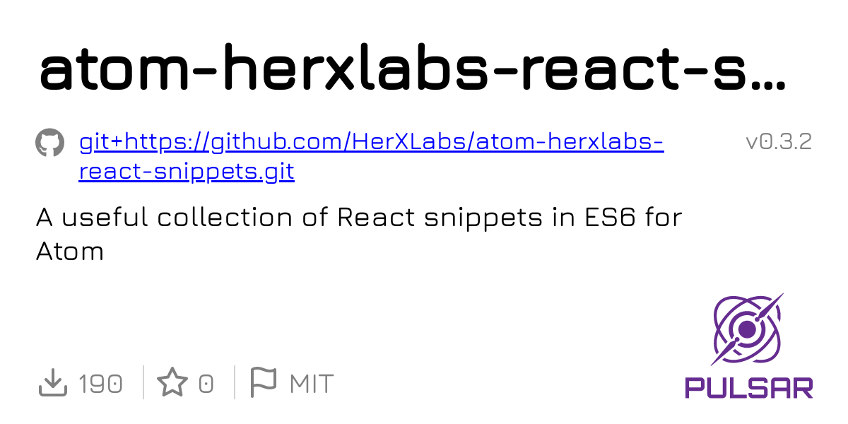 atom-herxlabs-react-snippets atom-herxlabs-react-snippets