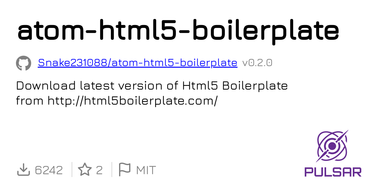 atom-html5-boilerplate