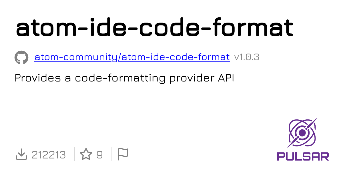 Atom Ide Code Format