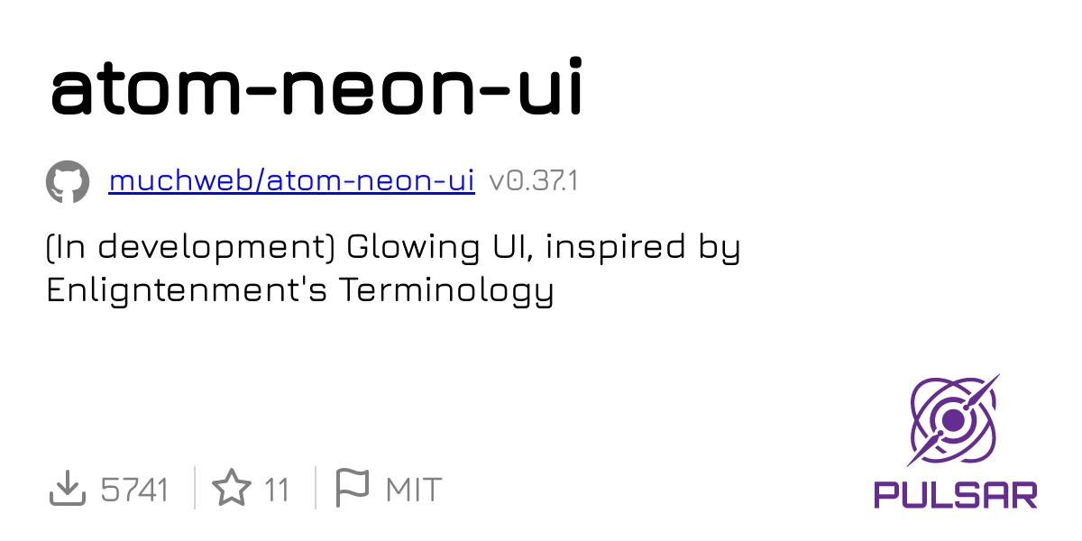 Atom Neon Ui
