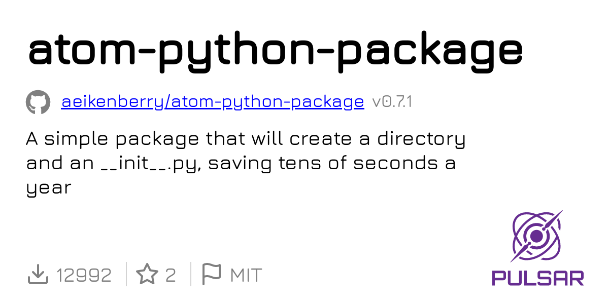 atom-python-package atom-python-package