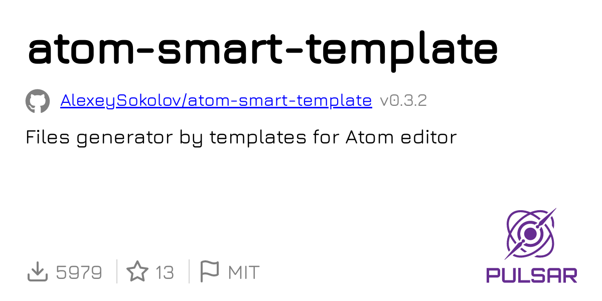 Atom Smart Template