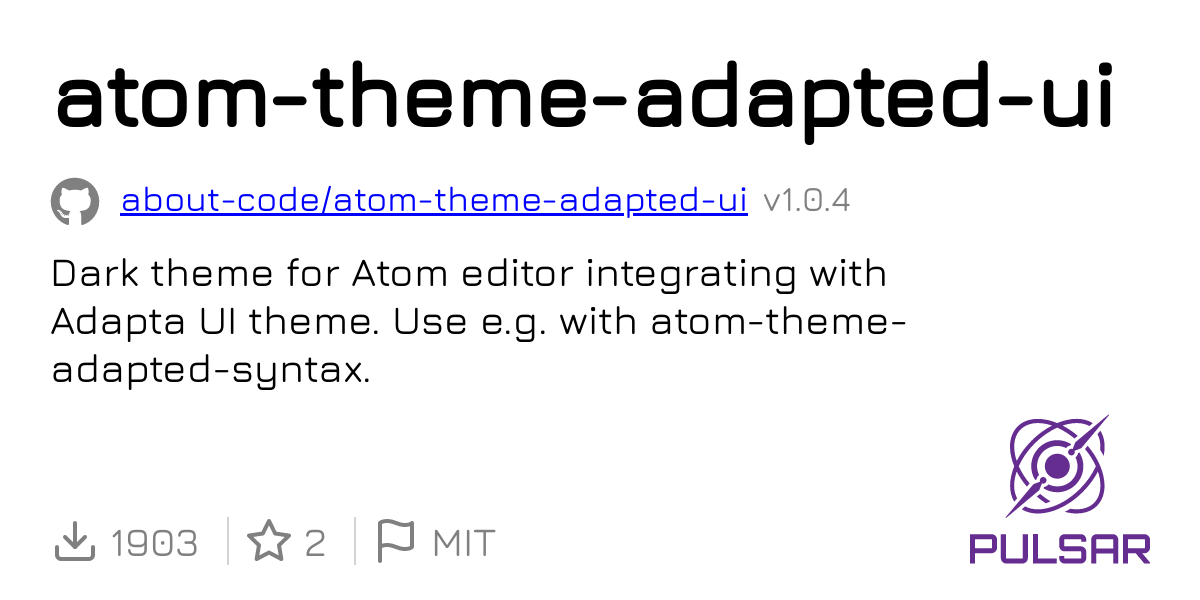 Atom Theme Adapted Ui