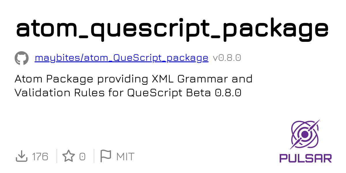 Atom Quescript Package