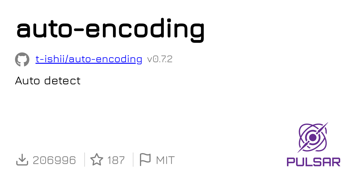 Auto Encoding
