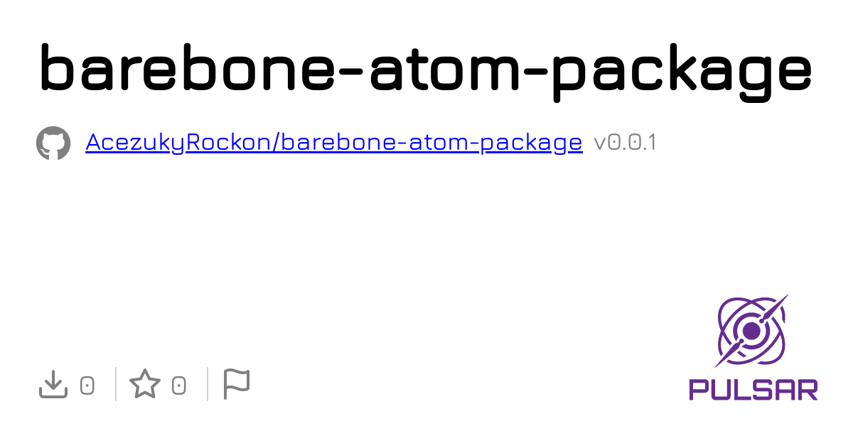 barebone-atom-package