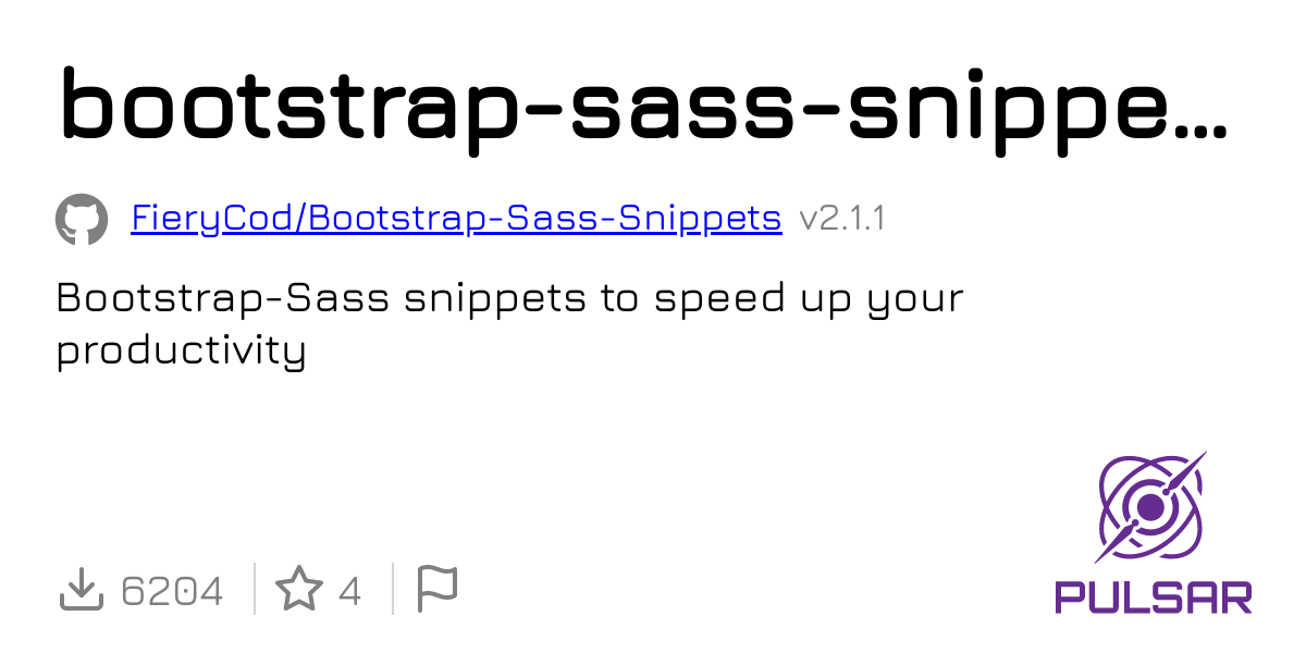 bootstrap-sass-snippets bootstrap-sass-snippets