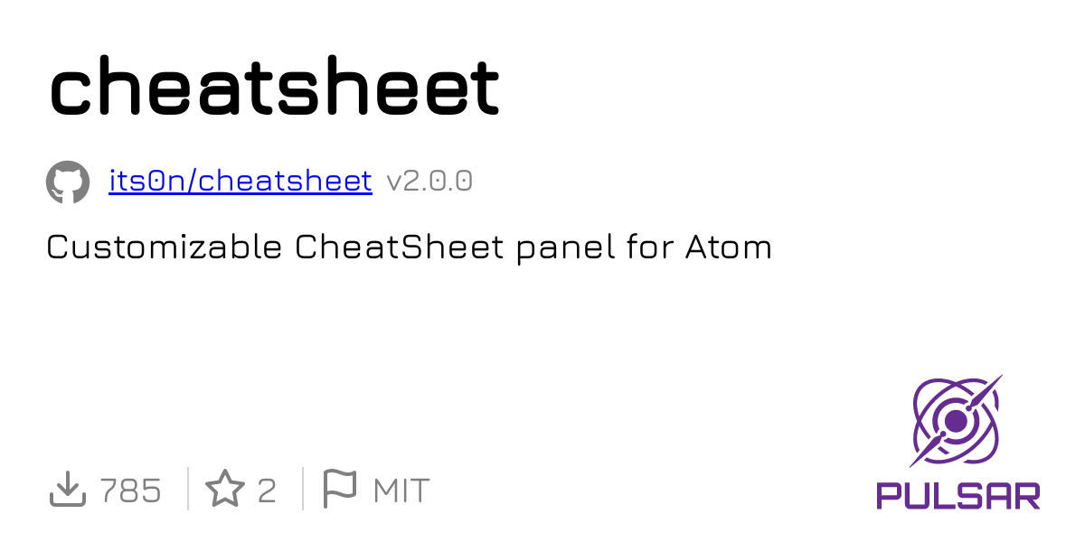 cheatsheet cheatsheet
