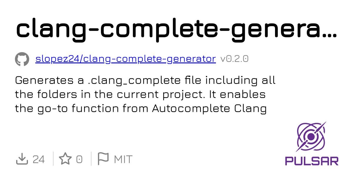 clang-complete-generator