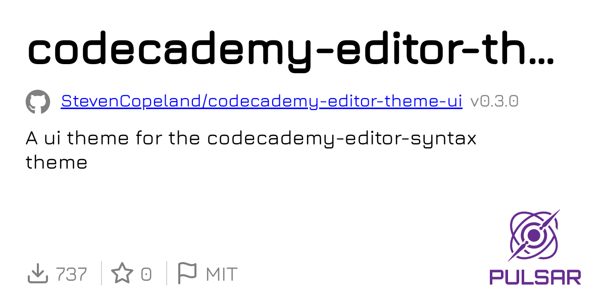 Codecademy Editor Theme Ui