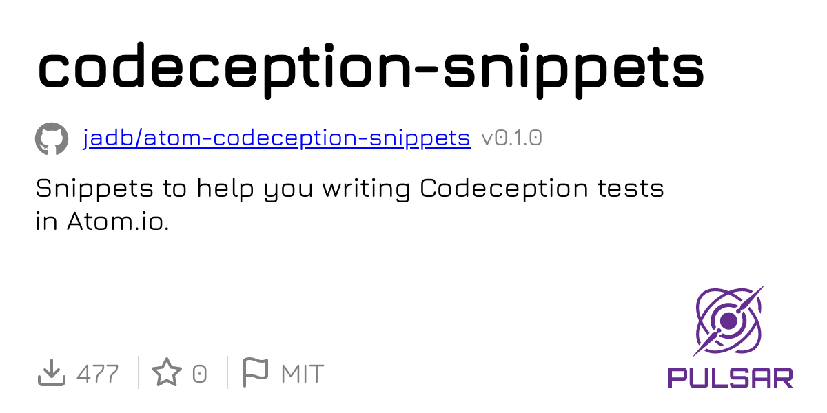 codeception-snippets