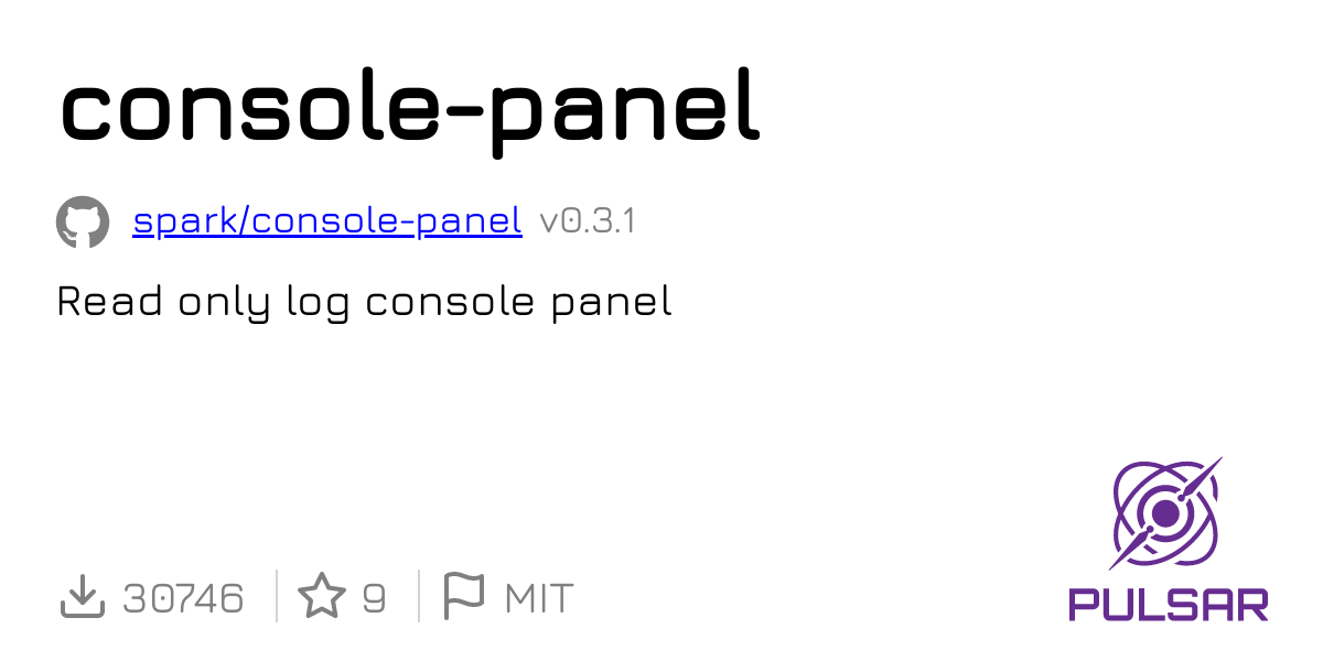 console-panel