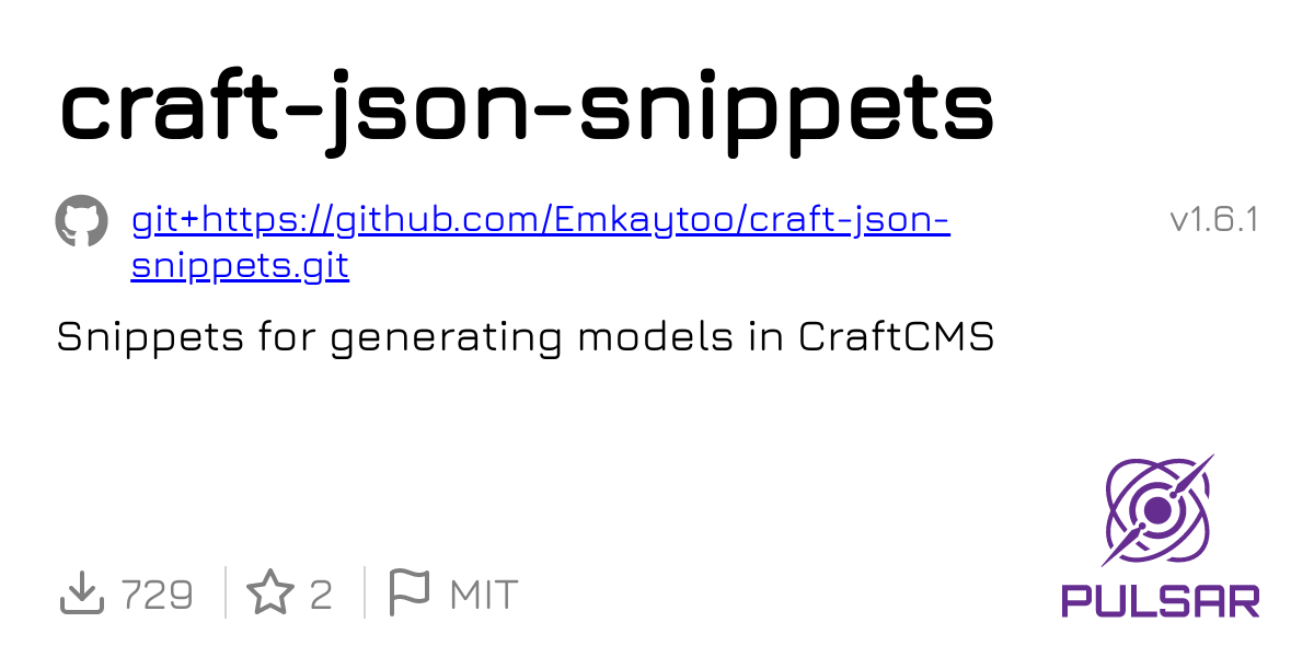 craft-json-snippets craft-json-snippets