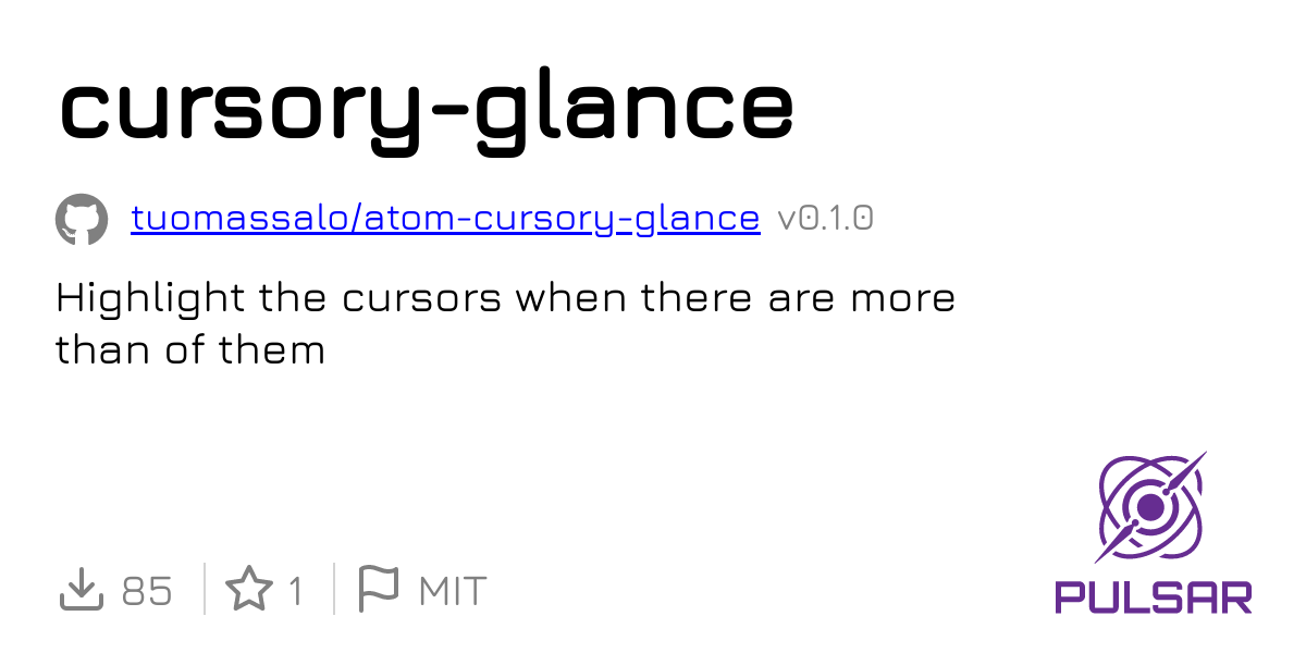 cursory-glance