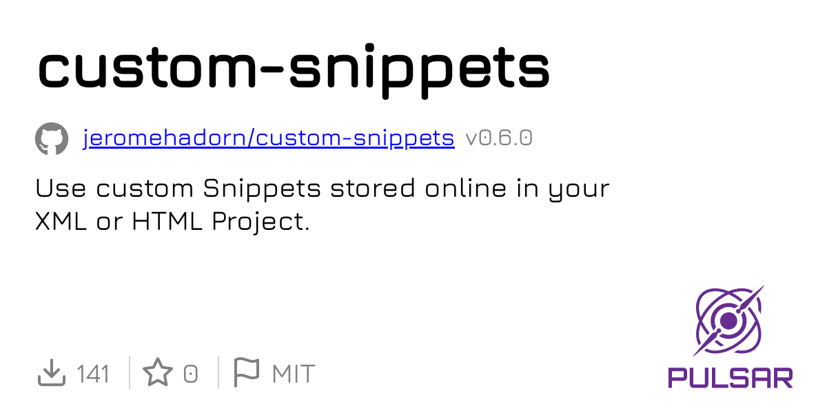 custom-snippets custom-snippets