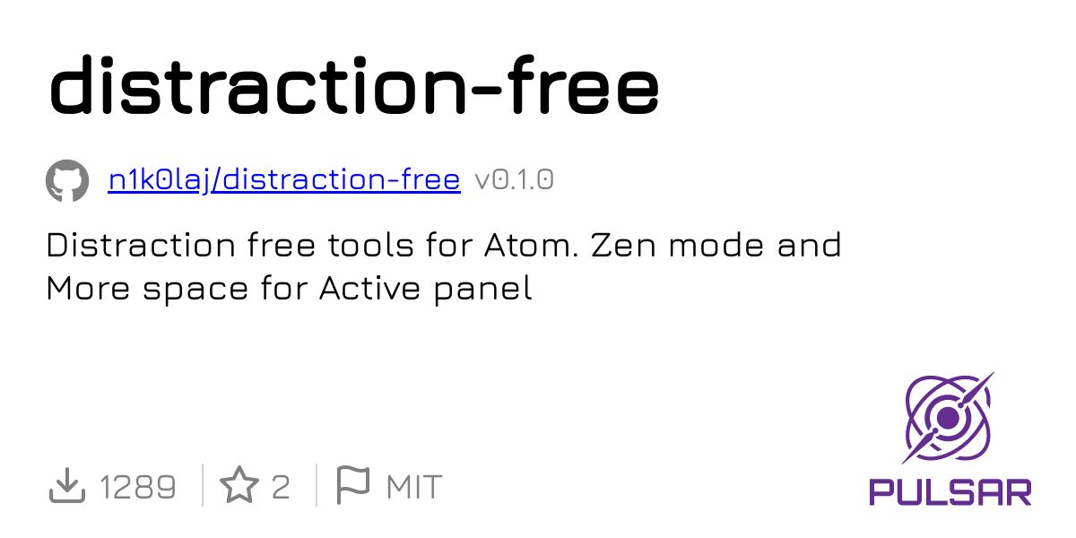 distraction-free