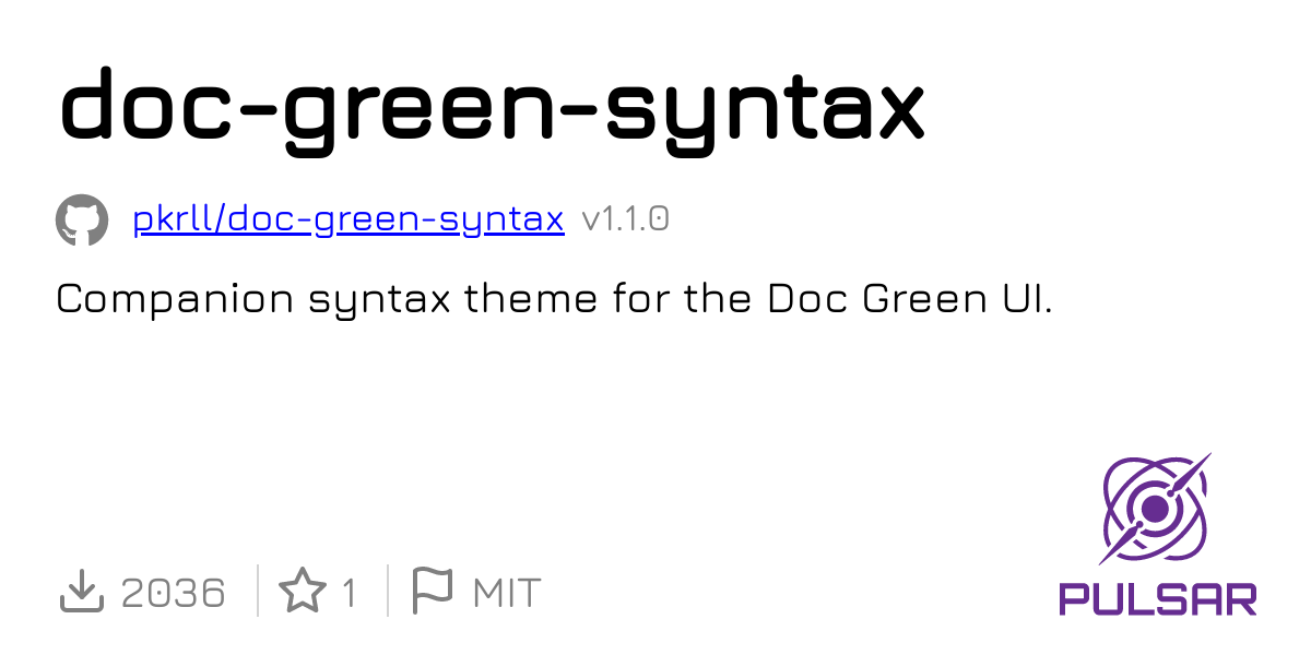 doc-green-syntax