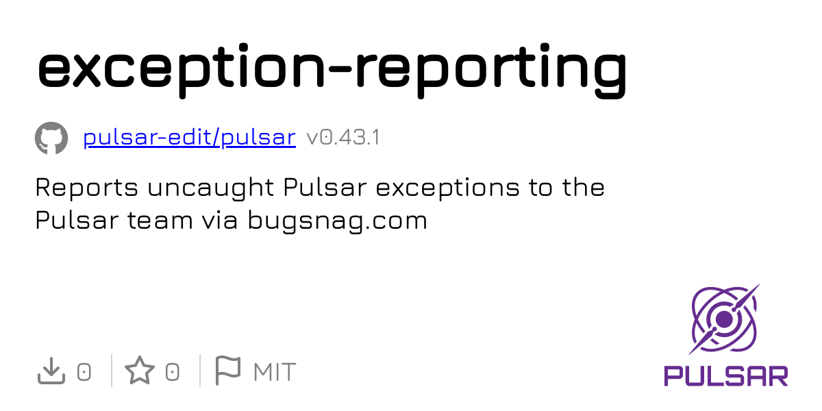 exception-reporting exception-reporting