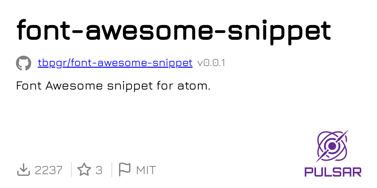 font-awesome-snippet