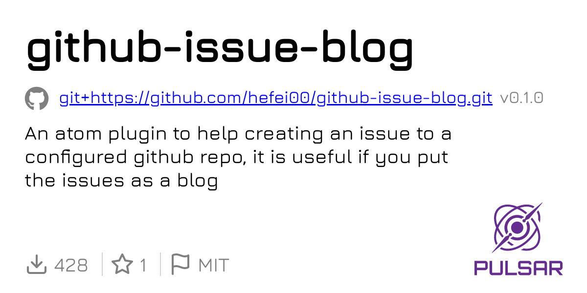 github-issue-blog github-issue-blog