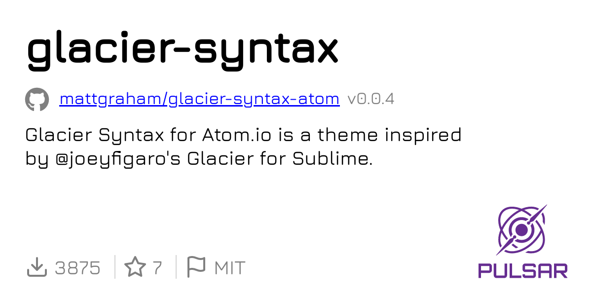 glacier-syntax