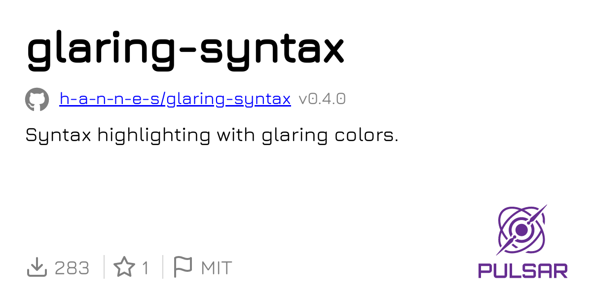 glaring-syntax