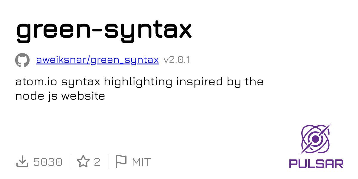 green-syntax