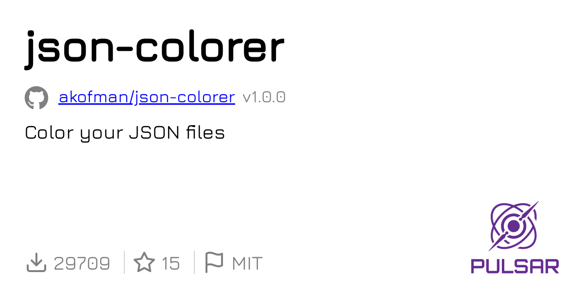 json-colorer json-colorer