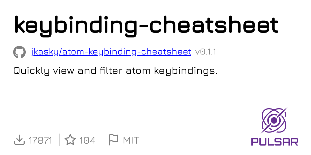Keybinding Cheatsheet