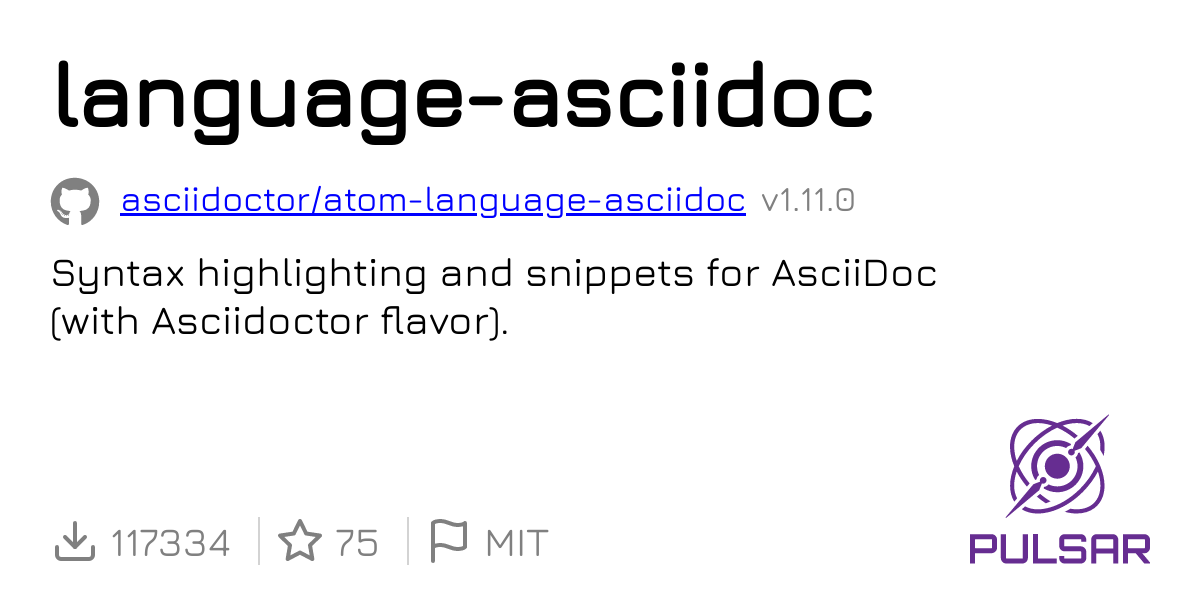 Language Asciidoc 
