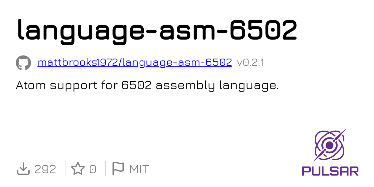 language-asm-6502 language-asm-6502