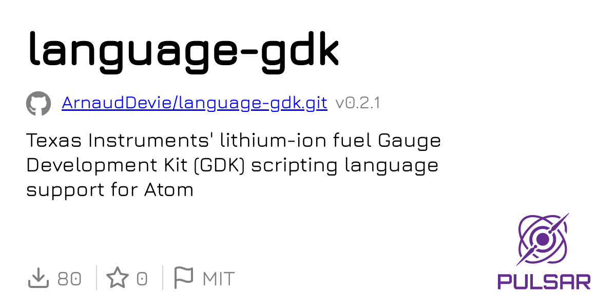 language-gdk
