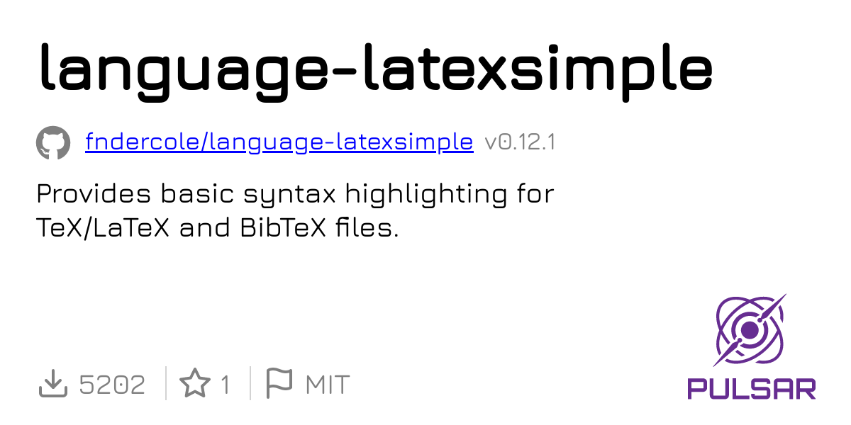 language-latexsimple