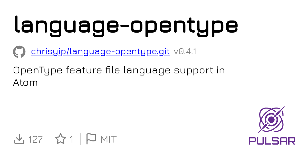 language-opentype