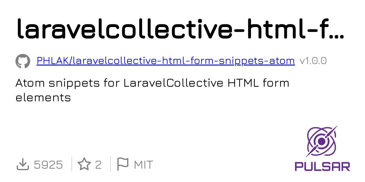 laravelcollective-html-form-snippets