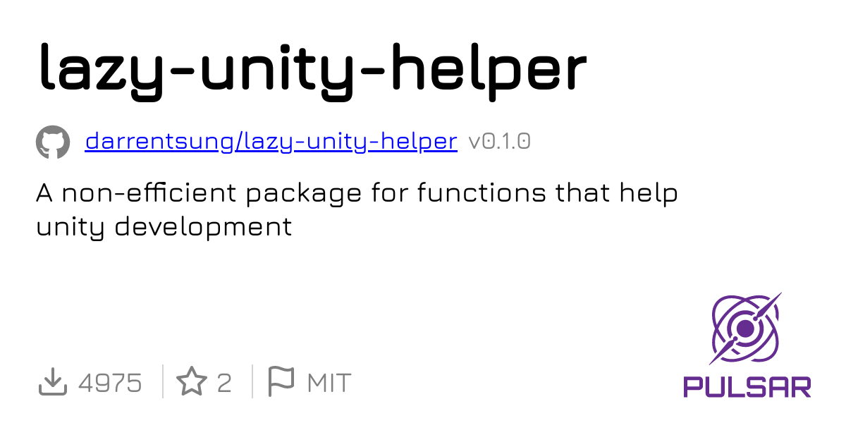 lazy-unity-helper