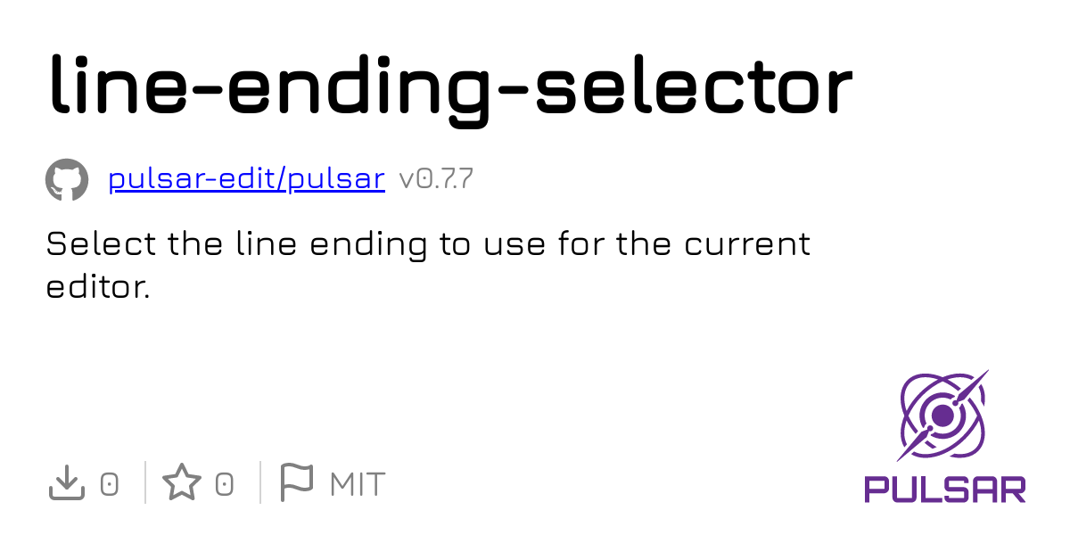Line Ending Selector 