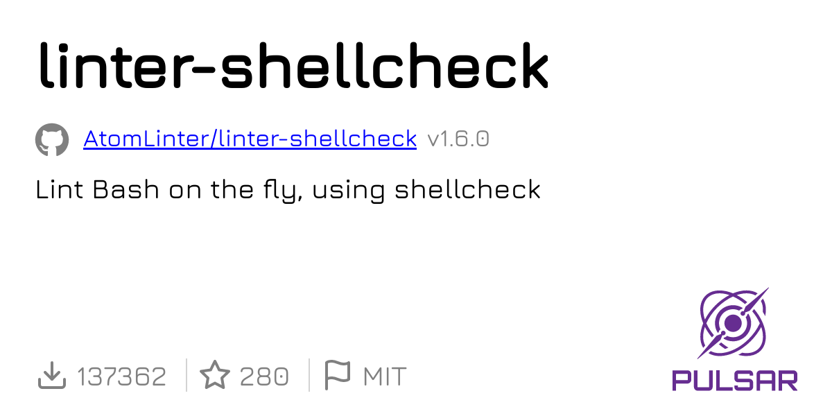 linter-shellcheck linter-shellcheck