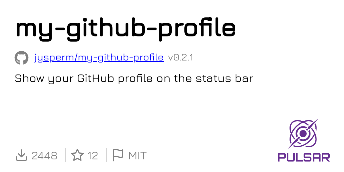 My Github Profile 