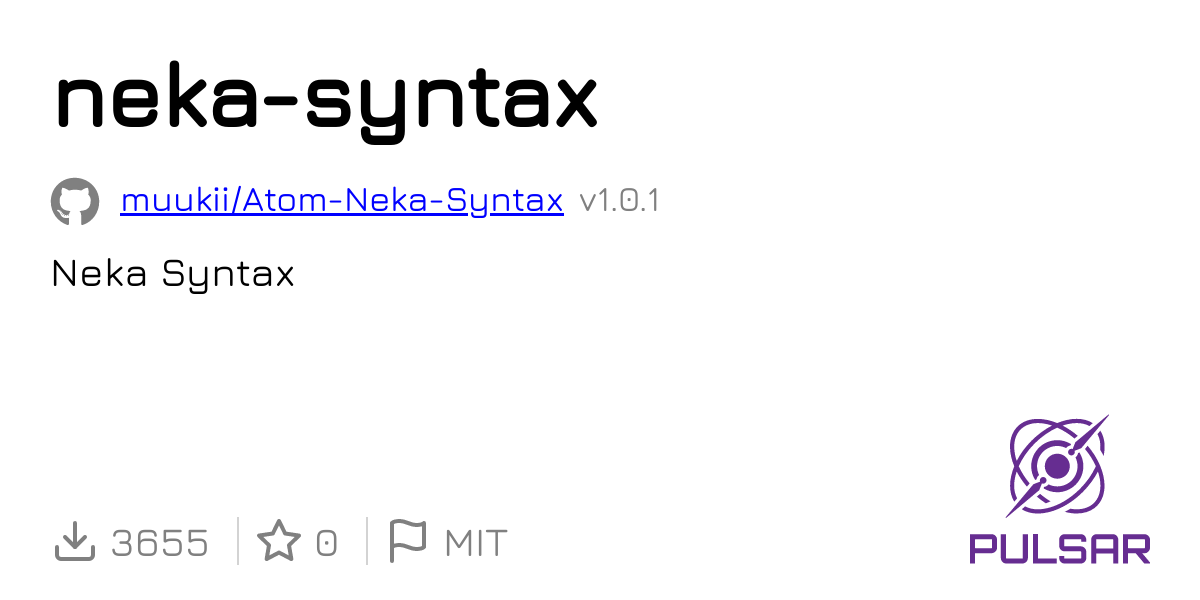 neka-syntax