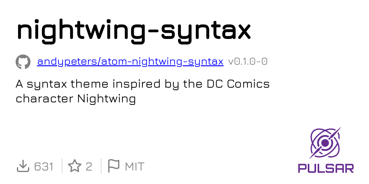 nightwing-syntax
