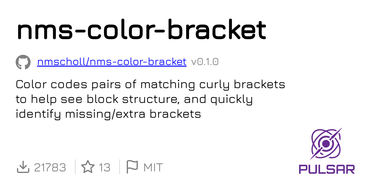 Nms Color Bracket