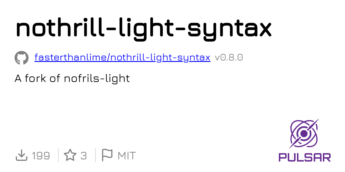 nothrill-light-syntax