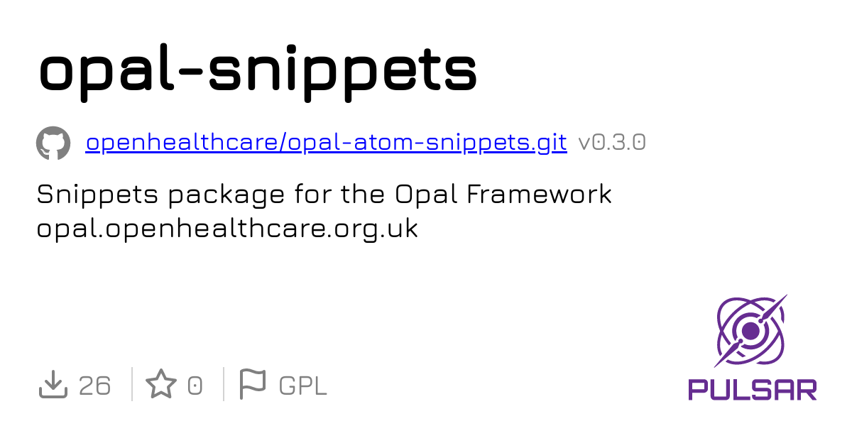 opal-snippets