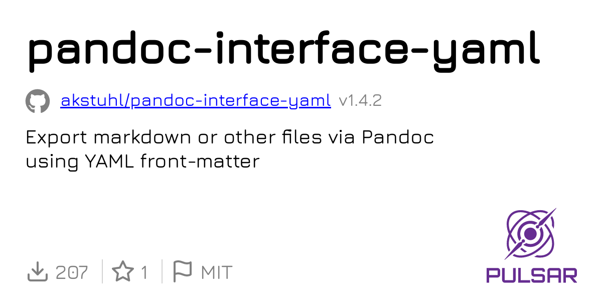 pandoc-interface-yaml